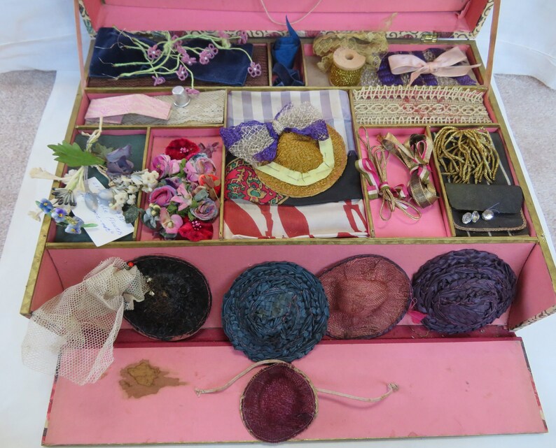 1930s Large French Child's Millinery Box to Make Hats for a Doll, PARIS ...