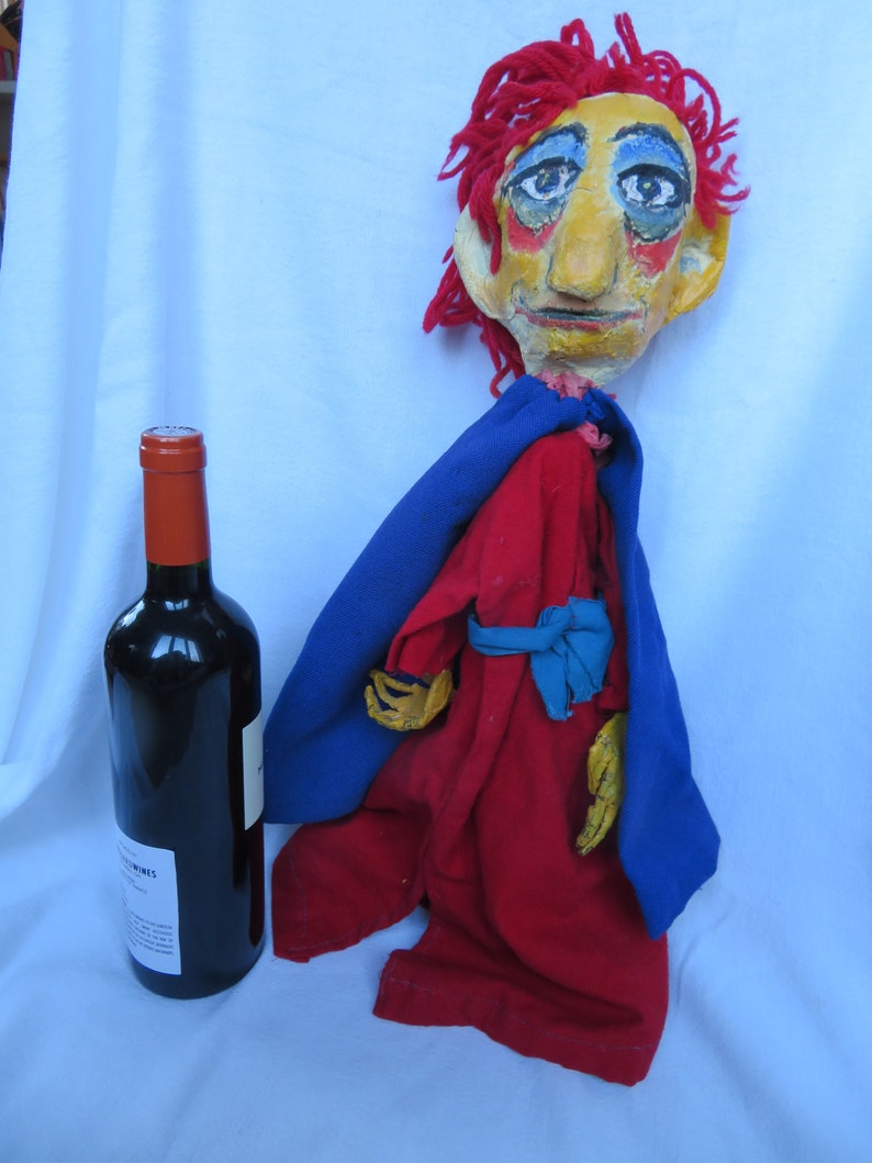 Vintage Bad Hair Day Boy Hand Puppet , Papier Mache and Cloth - Etsy