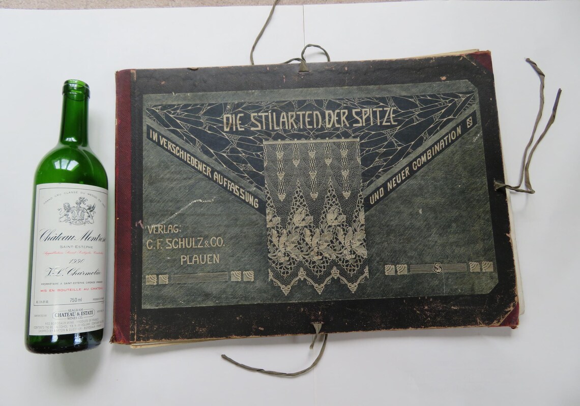 C1890/1900 German Lace Folio Die Stilarten Der Spitze Verlag C. F ...