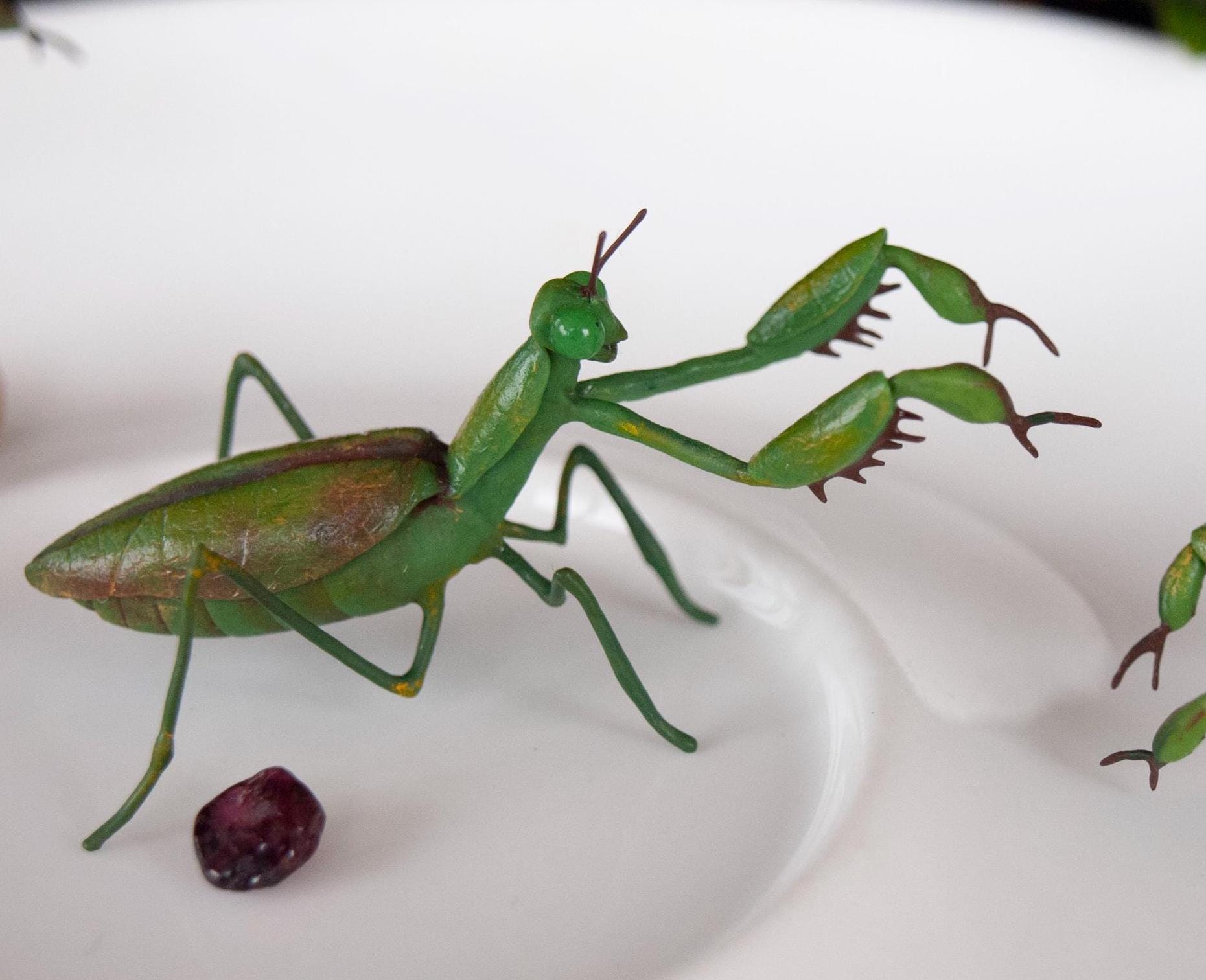 Realistic Praying Mantis Sculpture: Polymer Clay Insect Figurine - Etsy