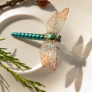 Realistic Dragonfly Figurine, Plant Desktop Decoration, Dragonfly ...