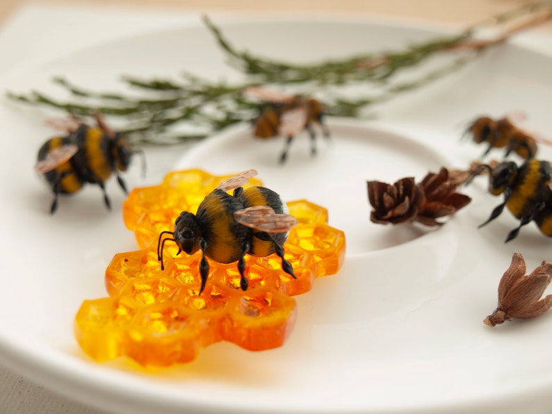 Realistic Bumble Bee Figurine Apiary Gift Collection - Etsy