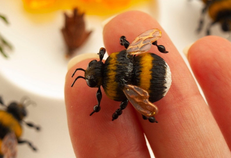 Realistic Bumble Bee Figurine Apiary Gift Collection - Etsy