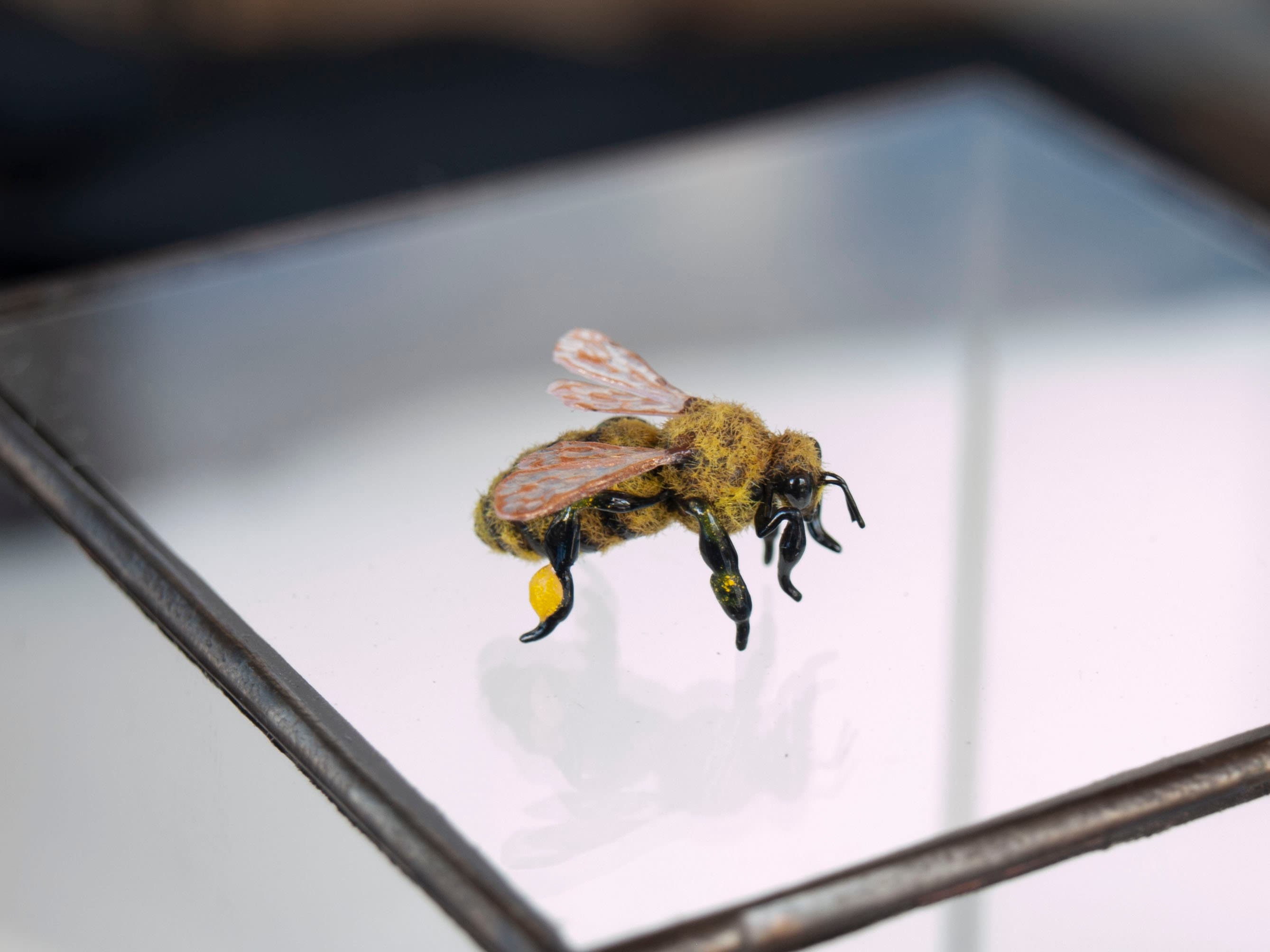 Handmade Miniature Honeybee Figurine, Realistic Bee Decor, Beekeeper ...