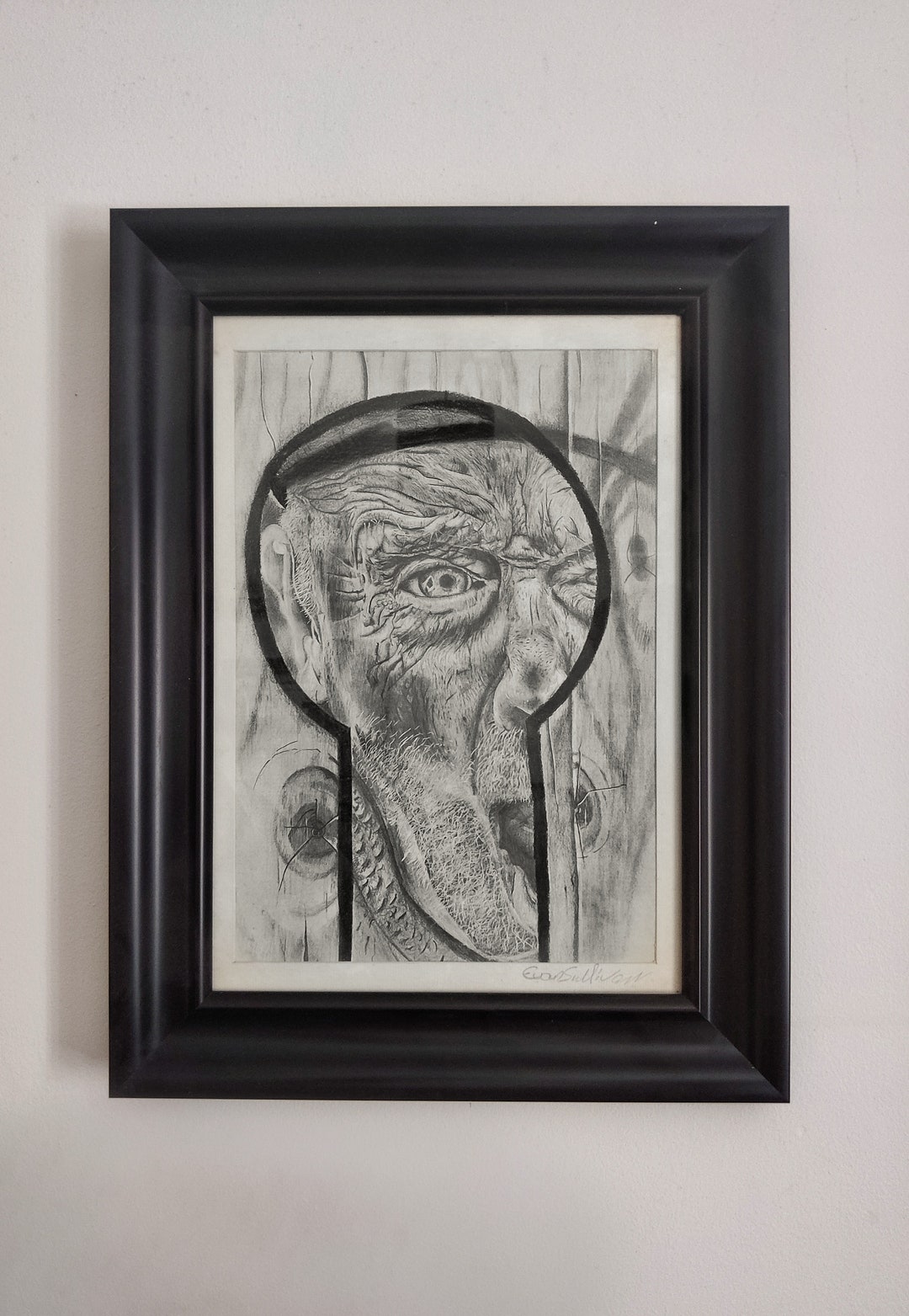 Irish Grandfather's Furious Vigil. Hyper Realistic Drawing on Paper. - Etsy