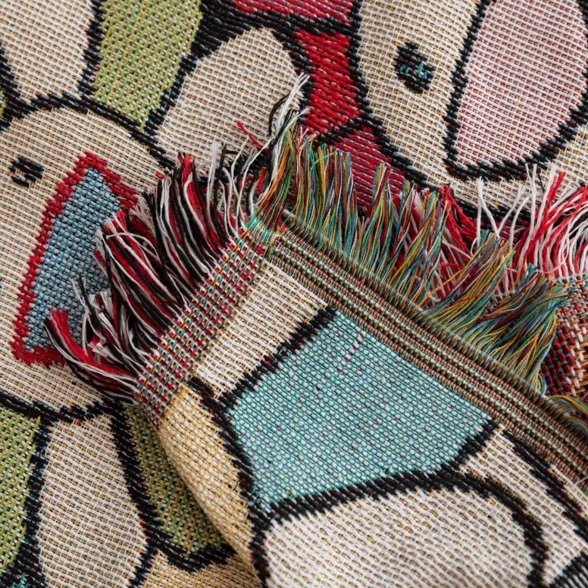 Sun Flower Smiley Face Throwwall Art Blankettapestry - Etsy