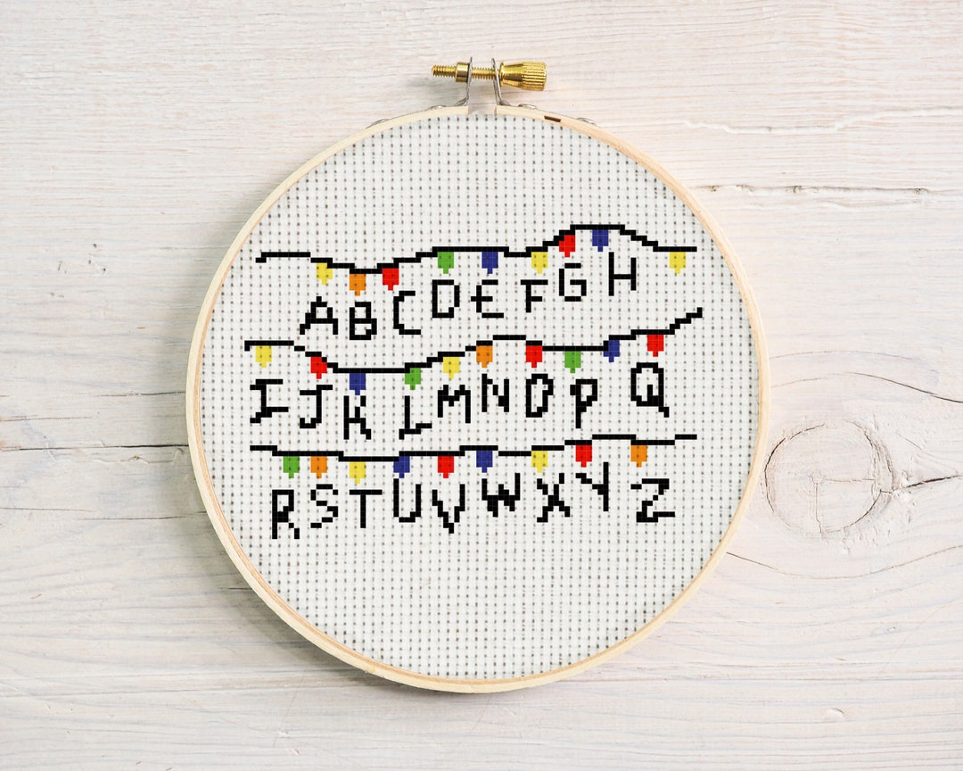 Stranger Things Cross Stitch Pattern Stranger Things Lights - Etsy