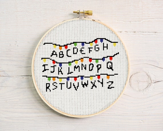 Stranger Things Cross Stitch Pattern Stranger Things Lights - Etsy