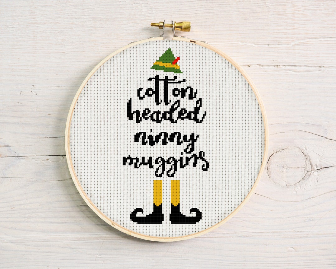 Elf Movie Cross Stitch Pattern - Cotton Headed Ninny Muggins - Elf ...