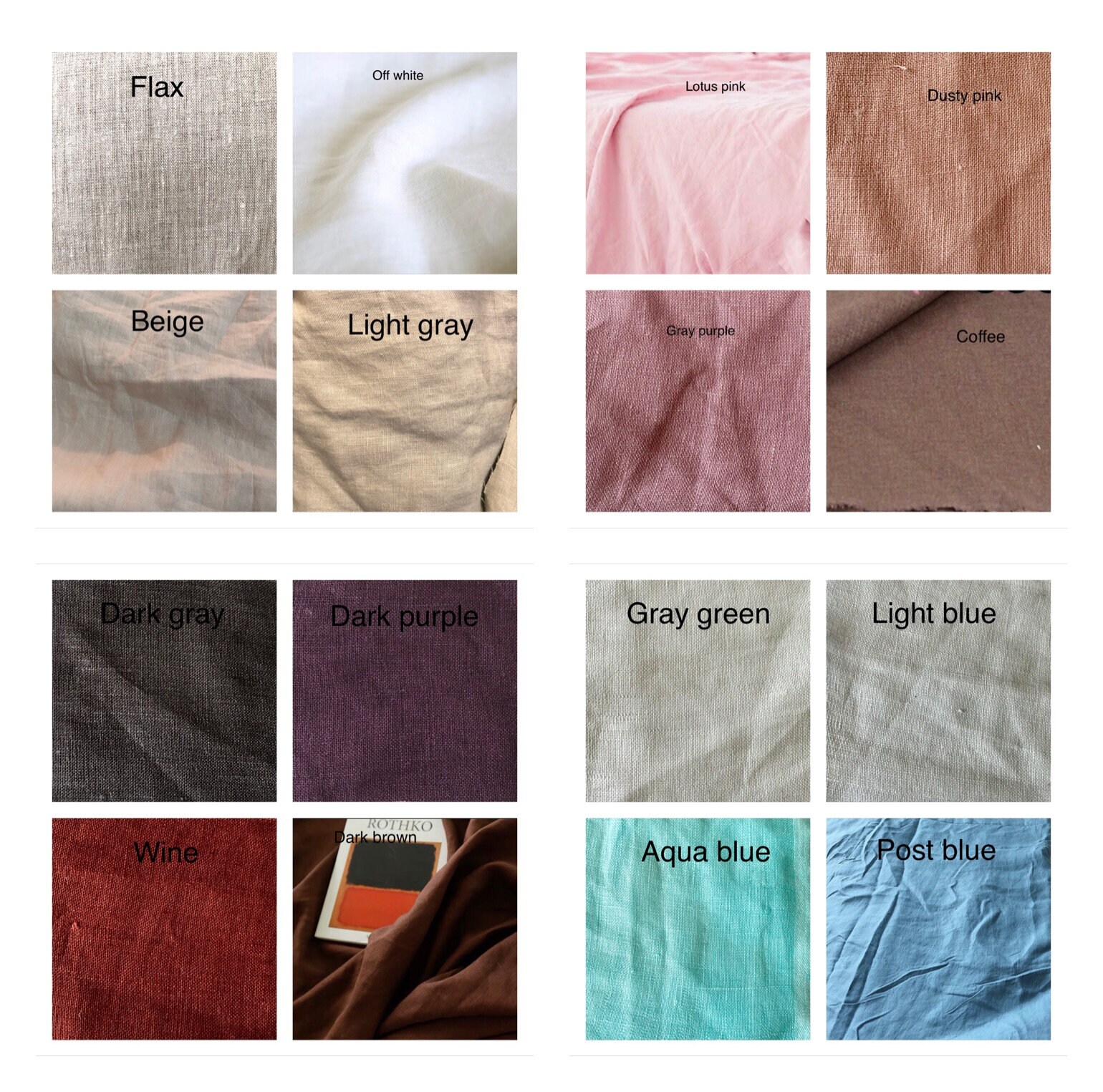 Linen Table Placemats100% Natural Stonewashed Linen Table | Etsy