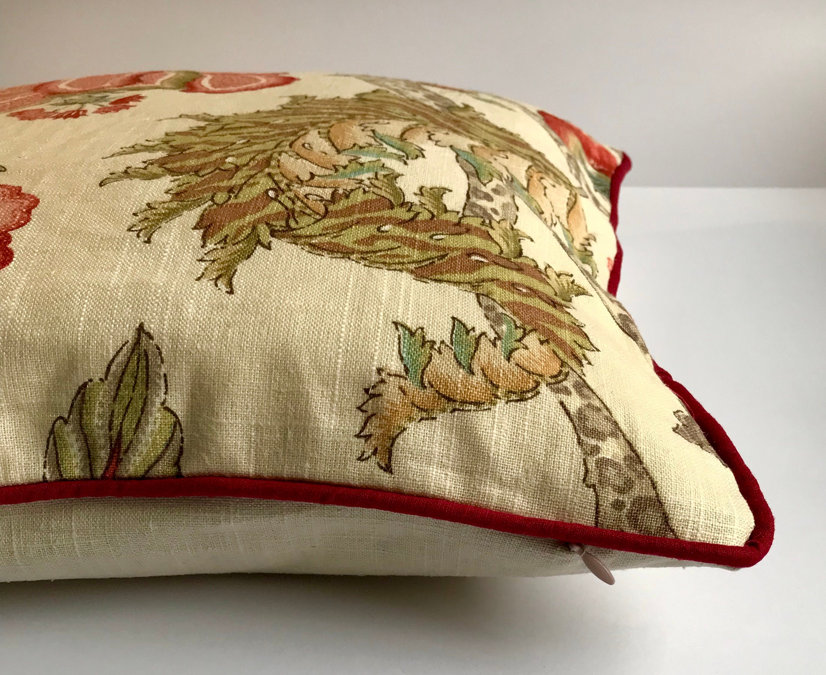 Malawi Khaki Linen Pillow Cover,made to Order. - Etsy