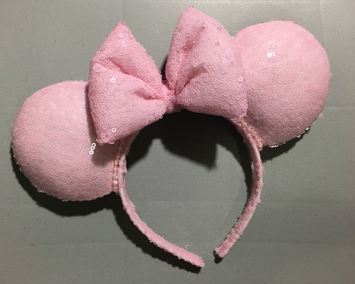 Champagne Sequin Mouse Ears Gold Mickey Mouse Ears Gold Sequin - Etsy