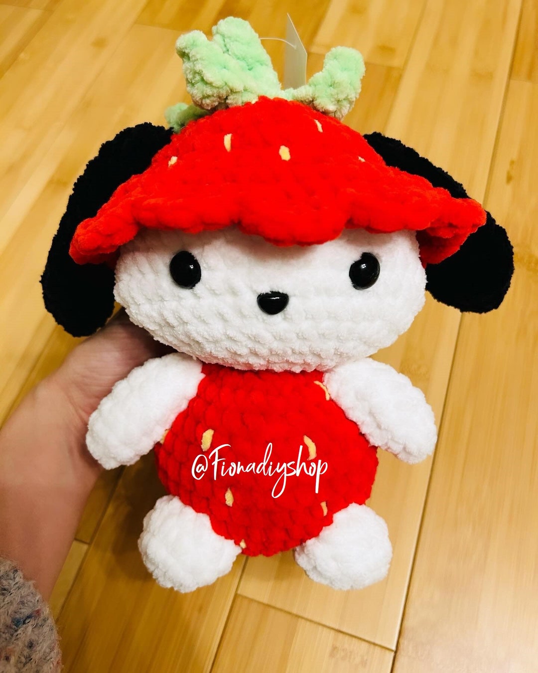 Crochet Pattern - Cute COCO Strawberry Dog Crochet Pattern - COCO ...
