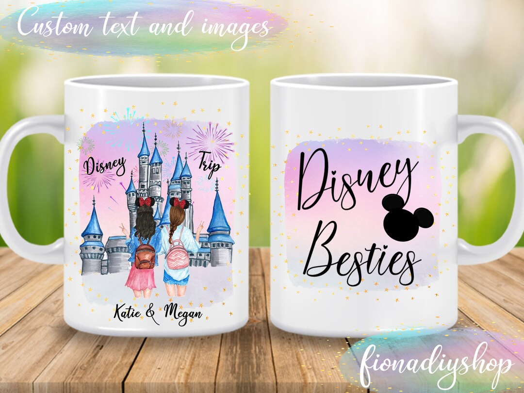 Disney Besties Mug, Personalized Disney Mugs, Bff Mugs, Disney Gift ...