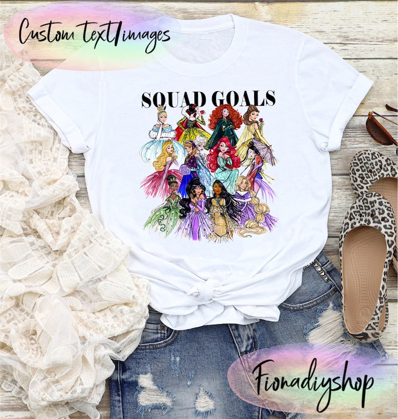 Disney Princess Shirt Princess Shirt Disney Princess Shirt - Etsy