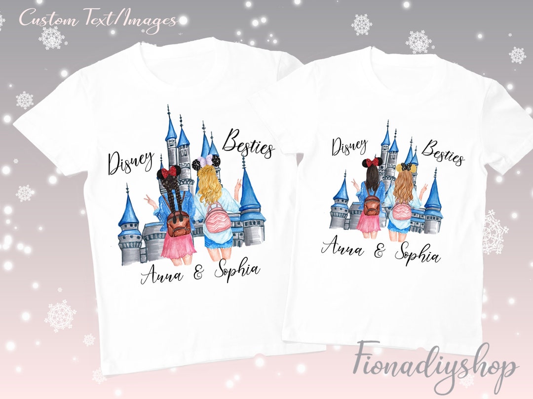 Disney Best Friends Shirt, Bff Disney Shirts, Besties Tshirts Castle ...
