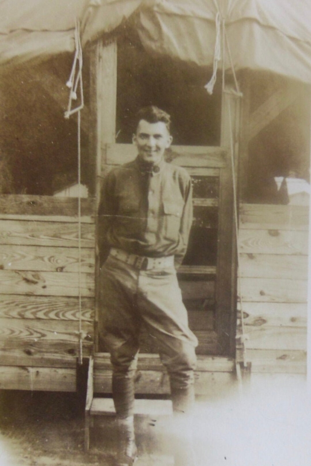 Say Cheese WWI Era Handsome Soldier in Uniform Snapshot Photo - Etsy