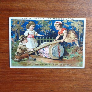 Original 1880's Victorian Trade Card - Liebig Company's Extract of Meat ...