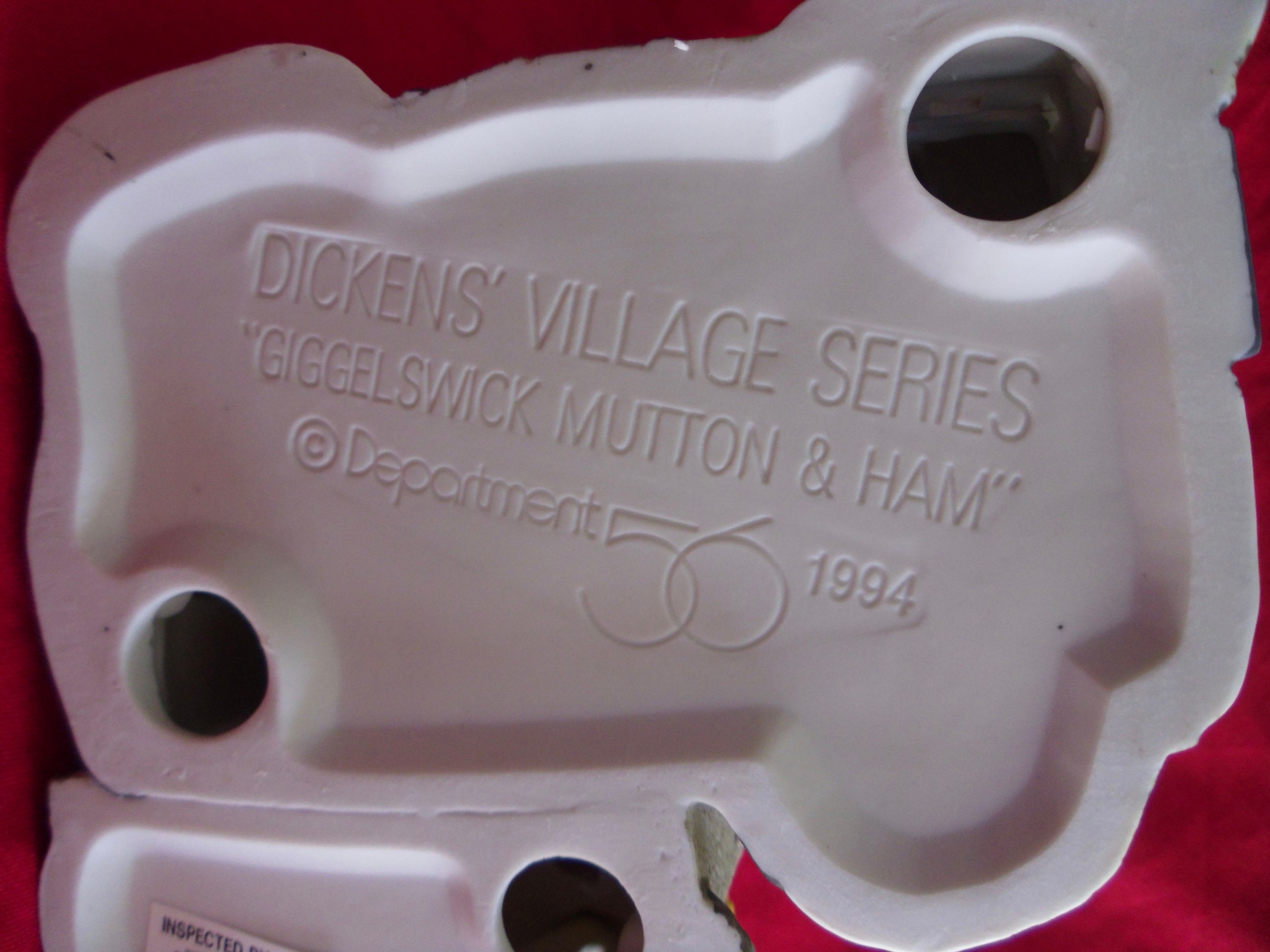 Original Lighted Dickens' Village Series Retired "giggelswick Mutton ...