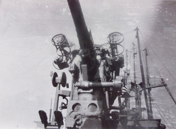 WWII Era Original 1940's Naval Navy Gun Ship Snapshot - Etsy