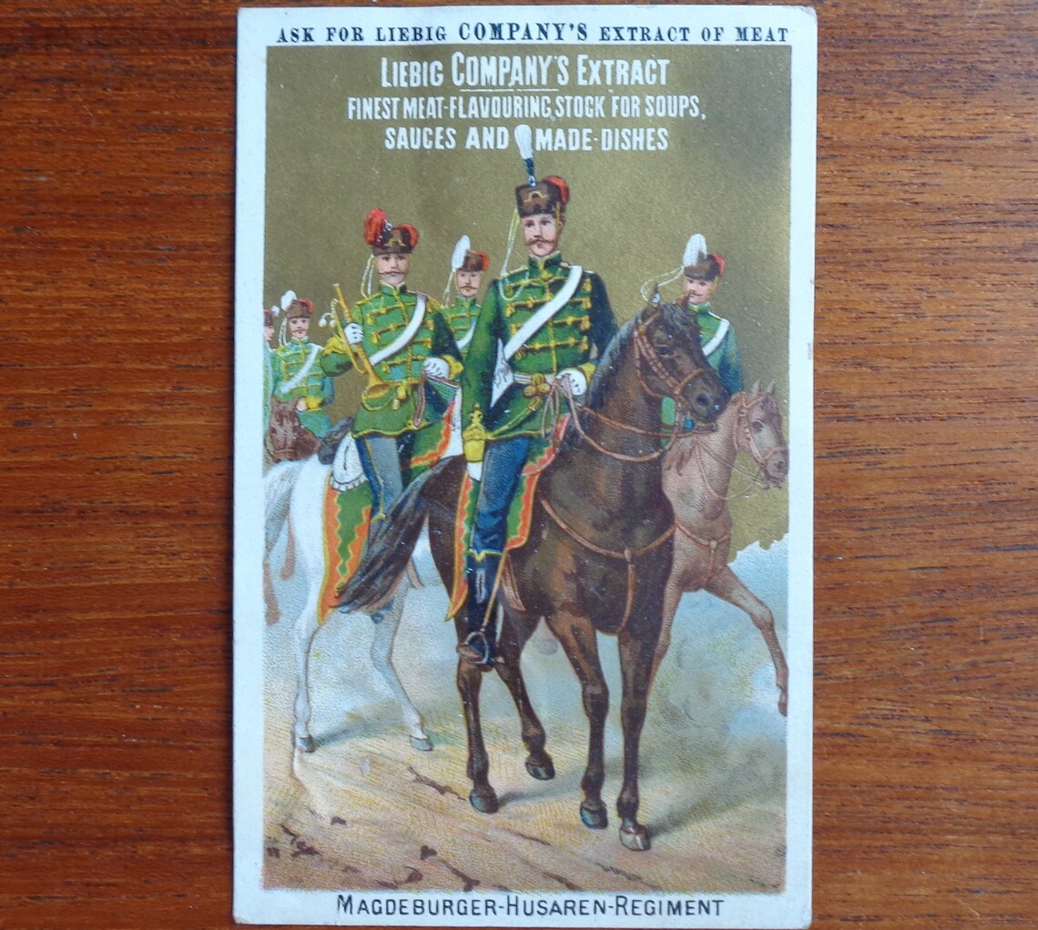 Original 1880's Victorian Trade Card - Liebig Company's Extract of Meat ...