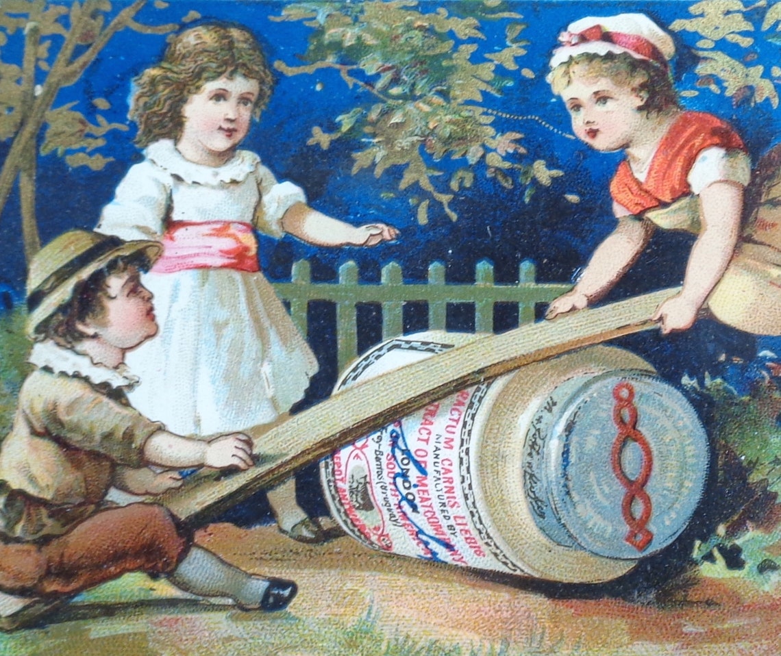 Original 1880's Victorian Trade Card Liebig Company's Extract of Meat ...