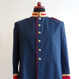 Prussian Uniform Jacket Blue Red With Red Piping and Gold Trim Uniform ...