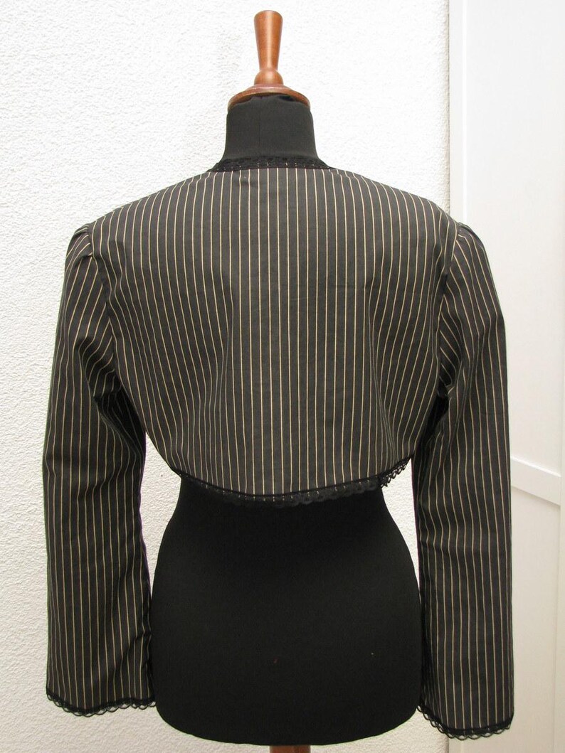 Steampunk Bolero Victorian Jacket Pinstripe Victorian Gothic Lace - Etsy