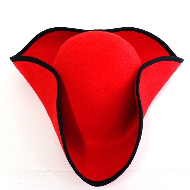 Red Felt Hat - Etsy