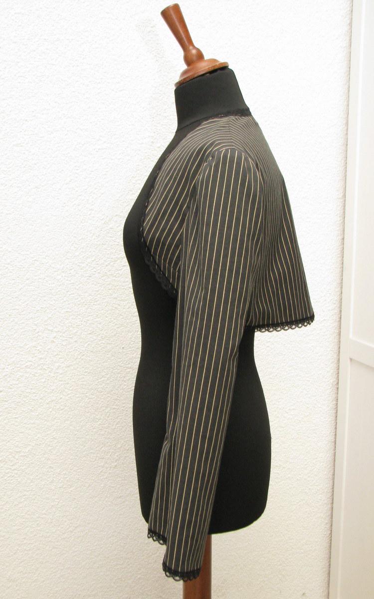 Steampunk Bolero Victorian Jacket Pinstripe Victorian Gothic Lace - Etsy