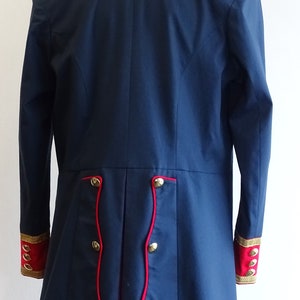 Prussian Uniform Jacket Blue Red With Red Piping and Gold Trim Uniform ...
