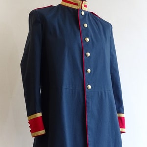 Prussian Uniform Jacket Blue Red With Red Piping and Gold - Etsy