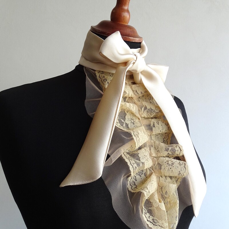 Lace Jabot - Etsy