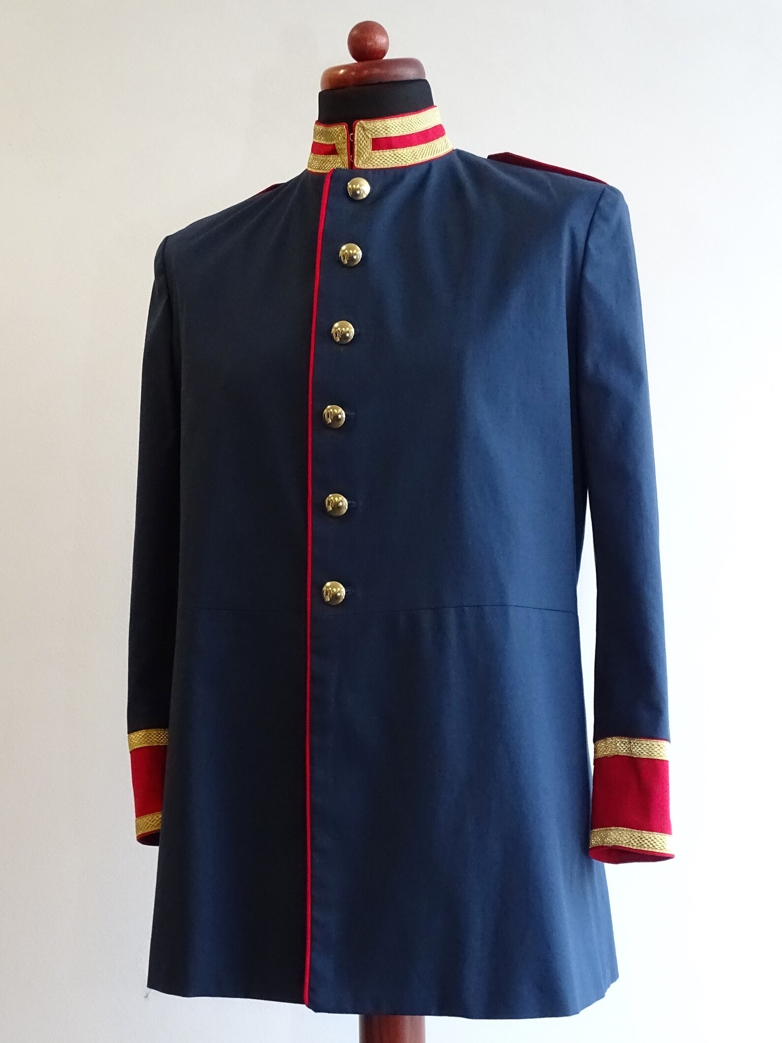 Prussian Uniform Jacket Blue Red With Red Piping and Gold - Etsy