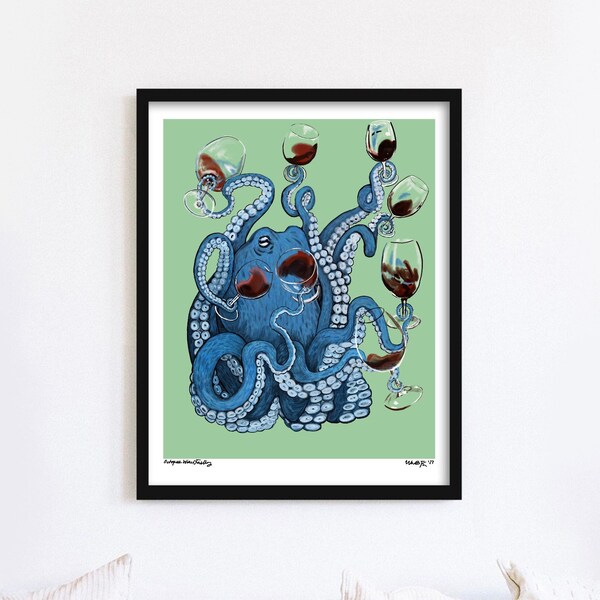 Octopus Wine Glasses - Etsy