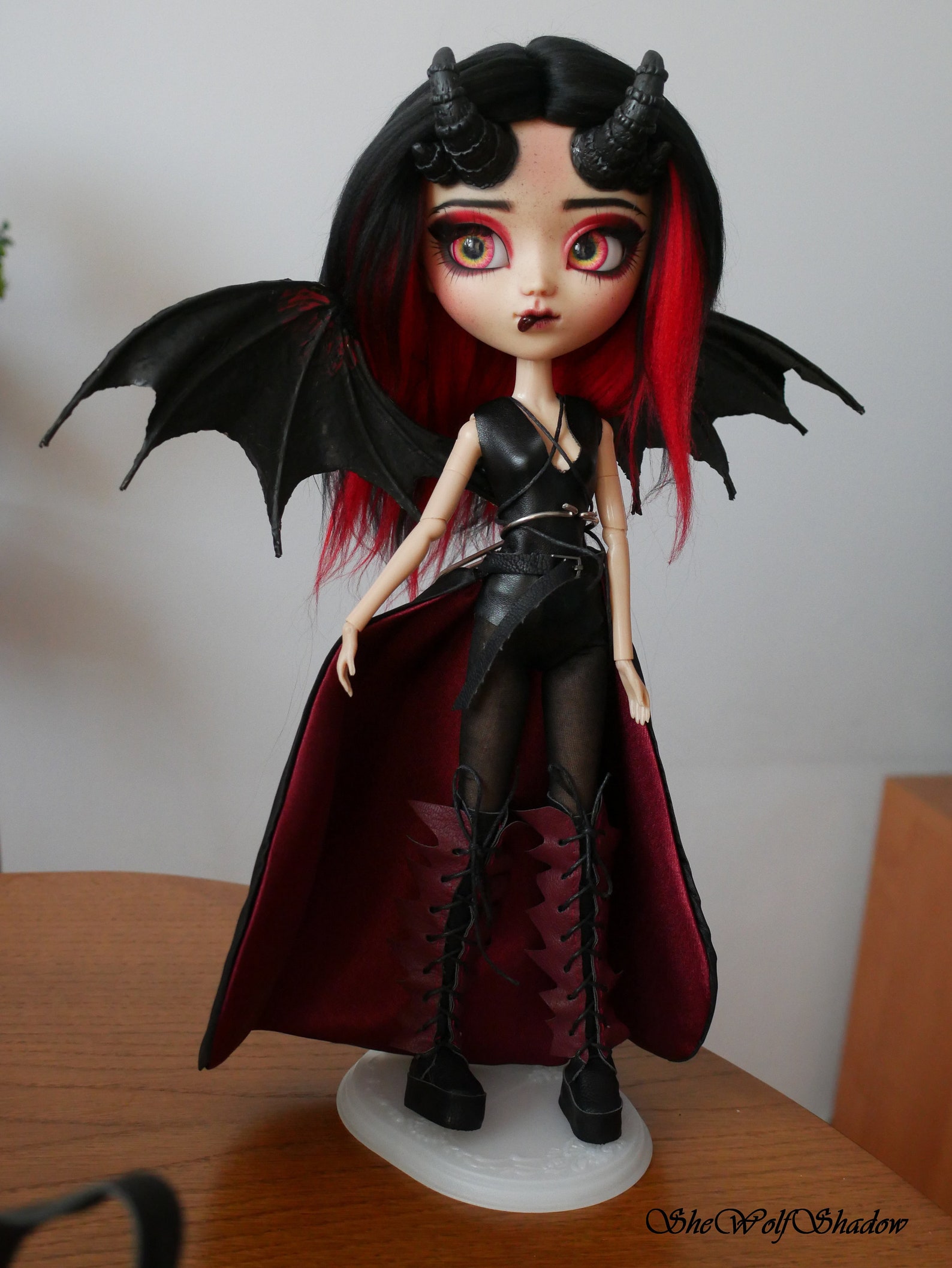 Succubus Custom Ooak Pullip Full Doll Naamah Tan Skin Deamon Etsy