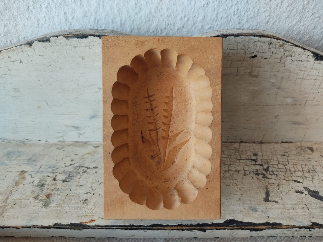 Vintage Wooden Model Butter Model Butter Mold Rural Country House ...