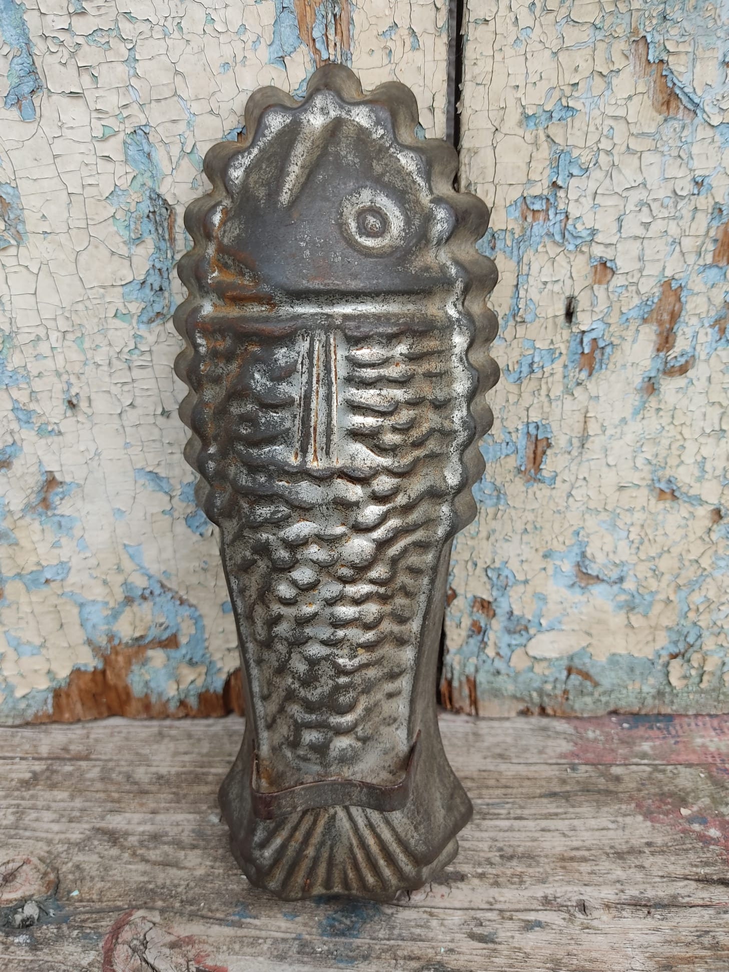 Vintage Pudding Mold FISH Pie Mold Baking Mold Metal Mold French Shabby ...