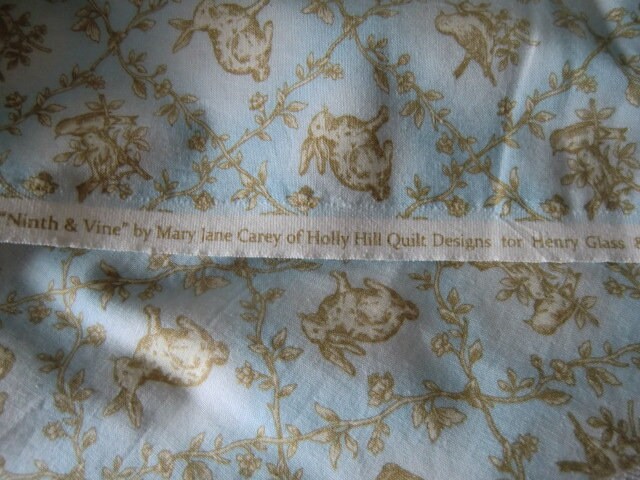 Vintage Stoff Fabric Ostern Hasen V'gel Ninth and | Etsy