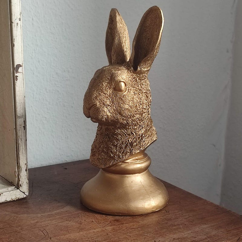 Rabbit Bust - Etsy