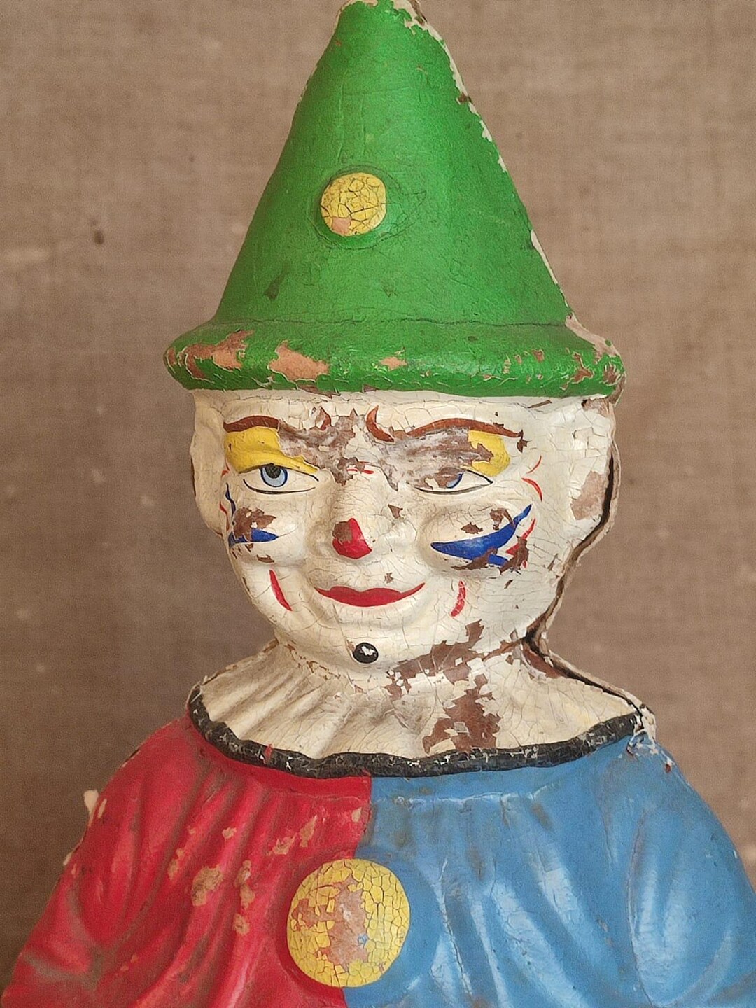 ANTIQUE Large Musical Wobbly Clown 12 Schoenhut Roly Poly Toy Antique ...