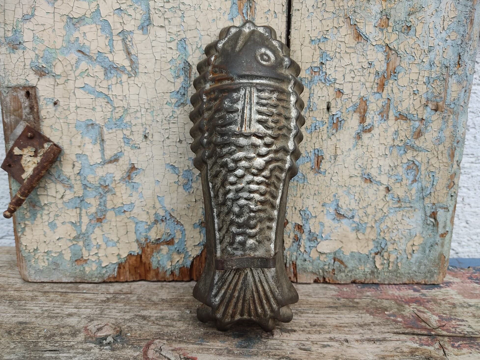 Vintage Pudding Mold FISH Pie Mold Baking Mold Metal Mold French Shabby ...