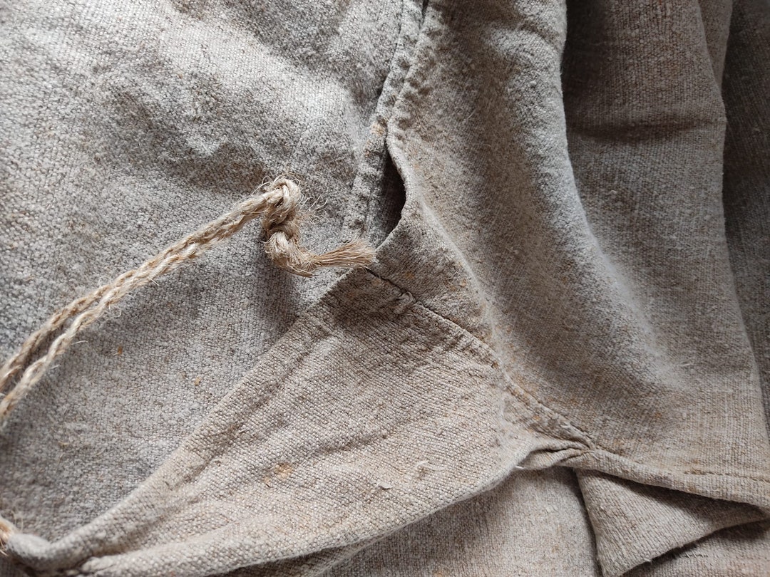 ANTIK Flour Sack Coarse Natural Linen Grain Sack Linen Sack Germany ...
