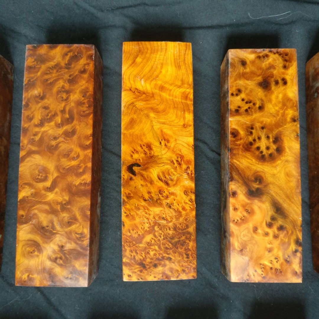 Thuja Burl Wood Handle Block 14x4x3cm - Etsy
