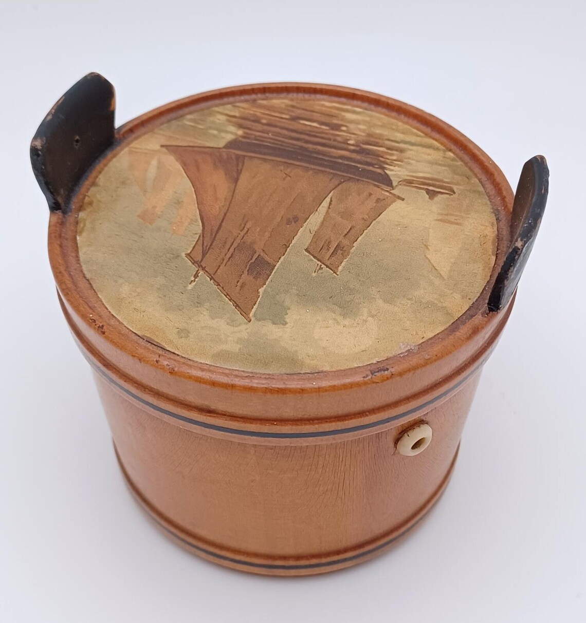 Antique Thread Dispenser or Box With Boat Decoration, James Chadwick - Etsy