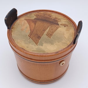 Antique Thread Dispenser or Box With Boat Decoration, James Chadwick - Etsy