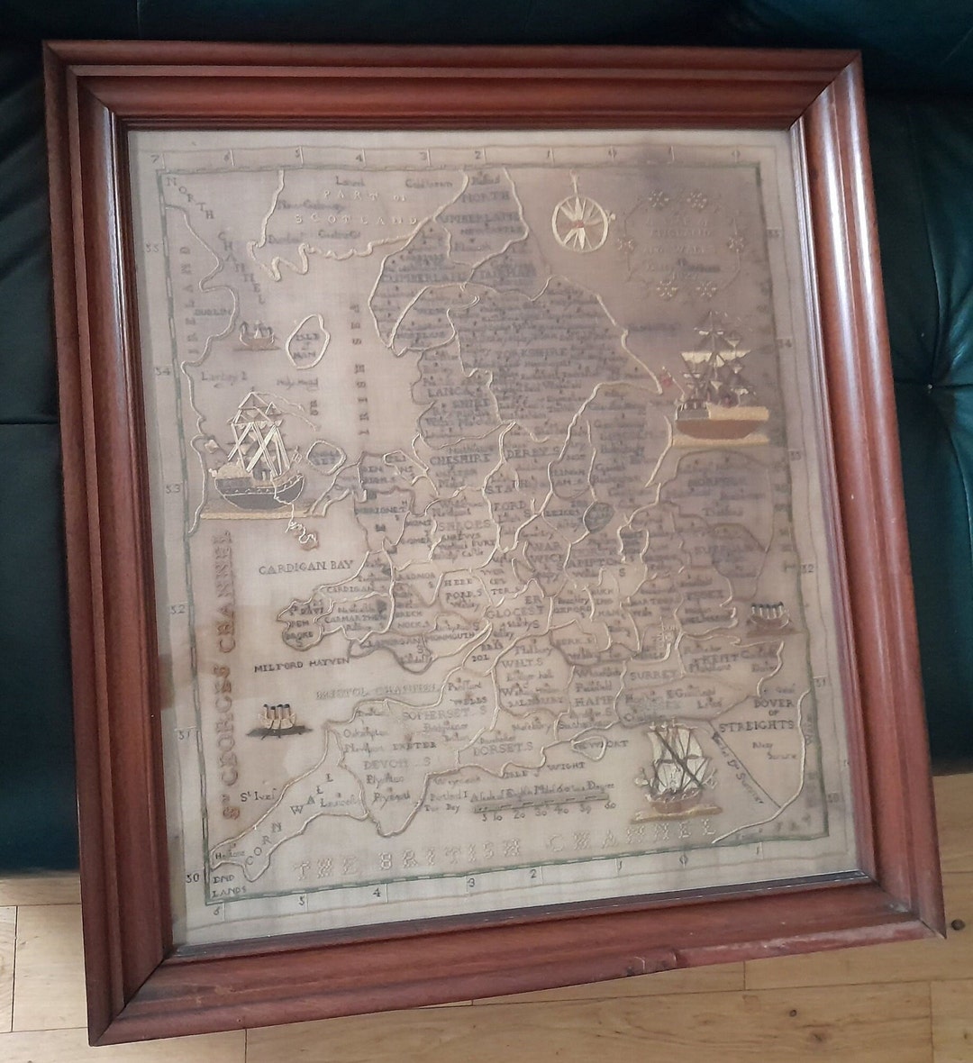 Wonderful Map Sampler England and Wales With Scales and - Etsy UK