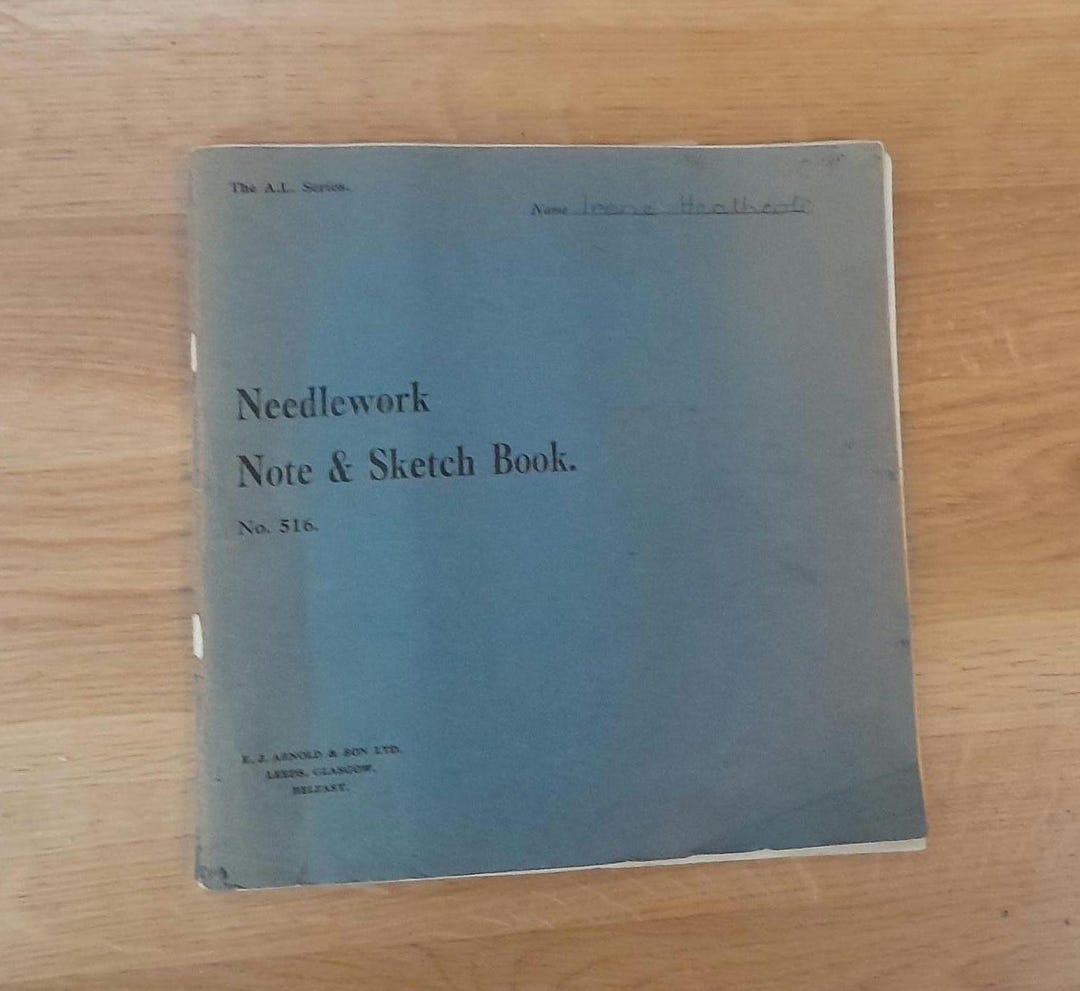 Needlework Note and Sketch Book, 1936-38 - Etsy