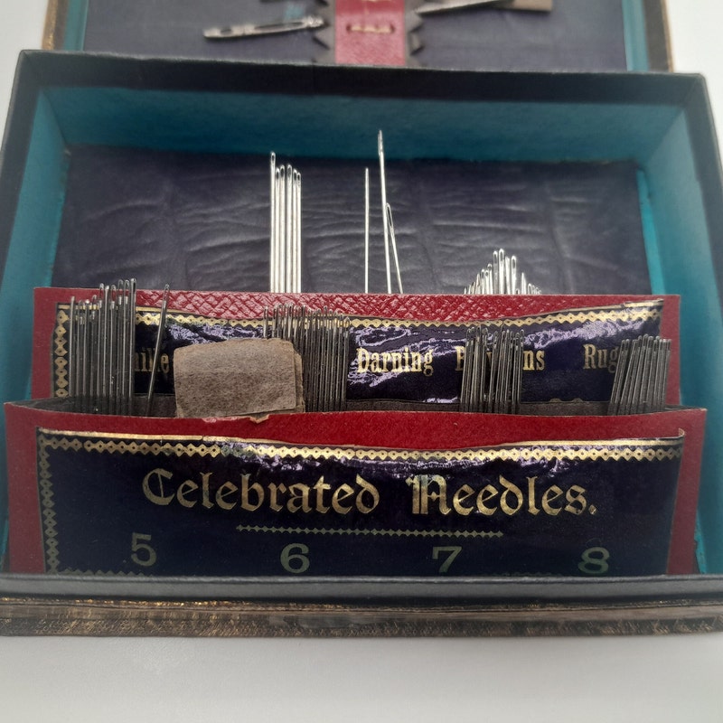 Antique Needle Box - Etsy