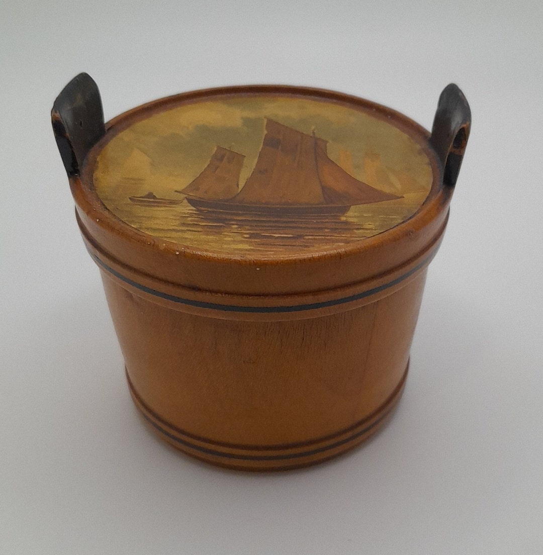 Antique Thread Dispenser or Box With Boat Decoration, James Chadwick - Etsy